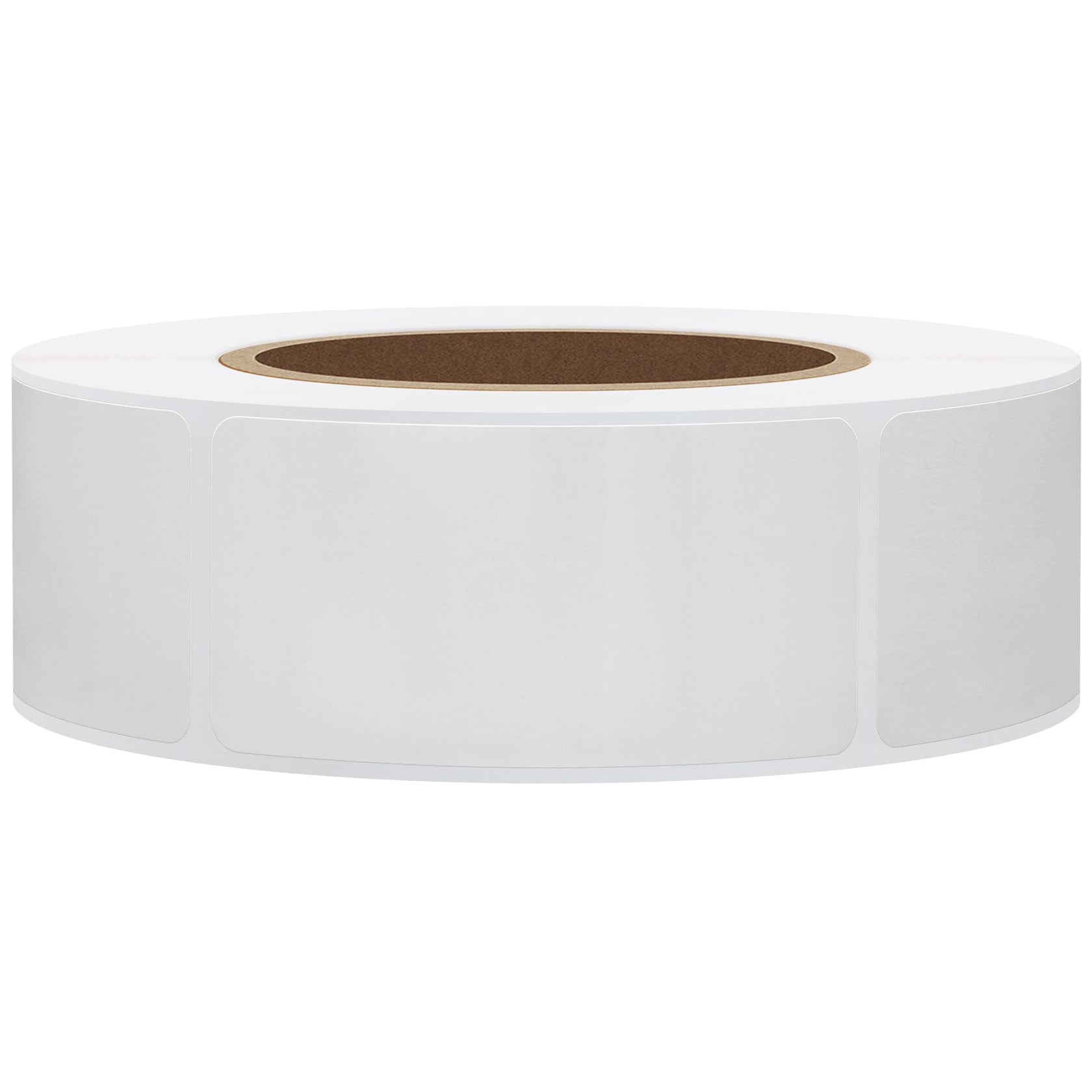 Hybsk 1"x 2" Rectangle Square Crystal Clear Retail Package Seals Circ ...